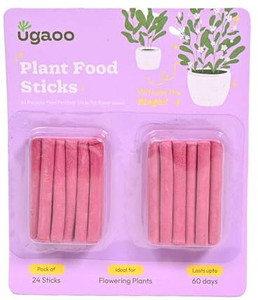 UGAOO Fertilizer Bloom Sticks for All Home Garden Plants -Pack of 24 ...