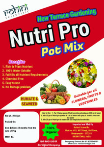 Rohini Scientific NUTRIPRO POT MIX, Humic rich Organic Plant Nutrient ...