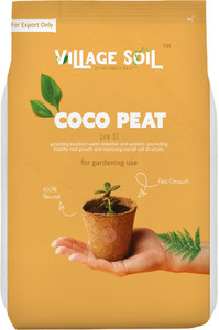 Village Soil 100% Organic Coco Peat Low EC/TDS Ready to use Powder Soil ...