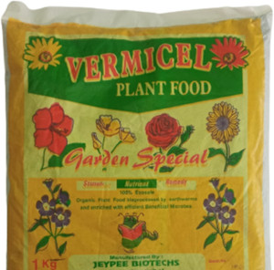JEYPEE VERMICEL 1KG VERMICOMPOST Manure, Potting Mixture Price in India ...