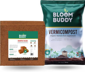 Bloom Buddy Cocopeat Block + Vermicompost Manure Price in India - Buy ...