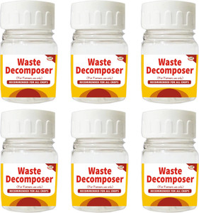 agri Waste Decomposer Set of 6 Bio Organic Decomposer Bottles Manure ...