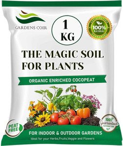GARDENSCOIR Enriched Magic Soil (1 KG) - Soil Less Potting Mix for ...