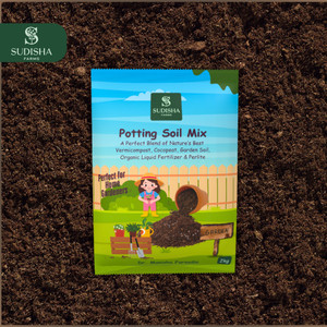 Sudisha Farms Potting Soil Mix | Enriched with Cocopeat, Garden Soil ...