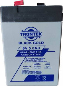 TRONTEK 6V 5AH Lead Acid Battery for Weighing Scales AGM Solar Battery ...