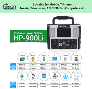 Himalayan H-square HP - 900 Li Portable Generator Lithium Solar Battery ...