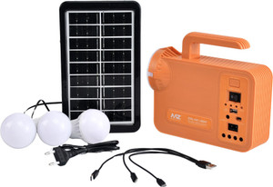 MZ M504 (PORTABLE SOLAR LIGHT SYSTEM) With Power Bank 4500mAh Battery 3 ...