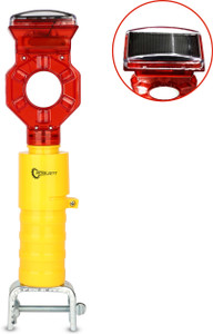 Robustt Hex Solar Blinker Led Light | Yellow & Red | Polycarbonate Top ...