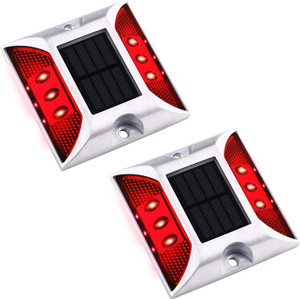 Adiohub Solar Road Stud Light Road Reflector Light Waterproof 6 LED ...