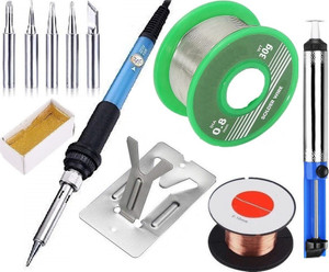 Corslet Soldering Iron 60w with Bits Solder Sucker Tool Wire Tin Paste ...