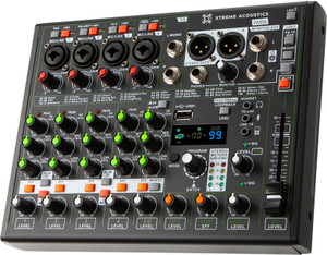 Xtreme Acoustics XAAM08 Professional 8 Channel Audio Mixer Interface ...