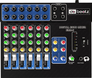 Da.Beatz. Professional 6-Channel mixer EMM-6 Analog Sound Mixer & Audio ...