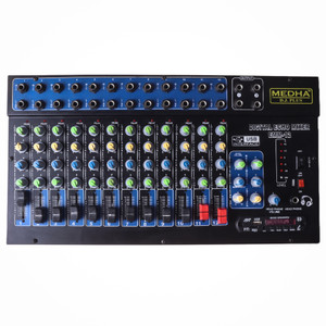 MEDHA D.J. PLUS PROFESSIONAL EMM-12BT 12 CHANNEL ECHO MIXER WITH ...