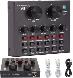 IMAGINEA V8 Live Streaming Sound Card USB Studio Audio Interface for ...