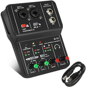 Urban Infotech 48V Q12 Channel Audio Mixer Mini Mono Usb Audio ...