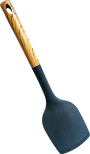 CHALI Modern Spatula(Khurcha) Of Silicon Head with Wooden Handle pack ...