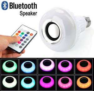 Buy RENTOOR Newest LED Bulb Bluetooth Speaker With RGB Light and Remote ...