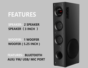 Buy quotimo led high sound bass speaker model pic 100 W Bluetooth Home ...