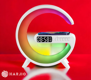 Buy Harjio G Shape RGB Light Smart Speaker with 15w Wireless Charger ...
