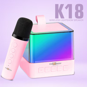 Buy Pick Ur Needs Rechargeable Karaoke Mike 4 Type Funny Voice RGB ...