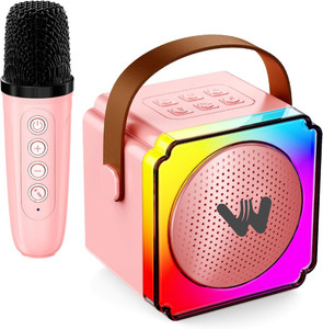 Buy WOOS Dynamic RGB Lights, Wireless Microphone, AUX USB TF Input ...