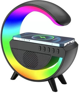 Buy JAIN ELECTRONICS Bluetooth Speaker RGB Light Lamp Wireless Charger ...