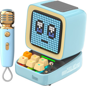 Buy DIVOOM Ditoo-Mic Pixel Art LED App Controlled with Karaoke ...