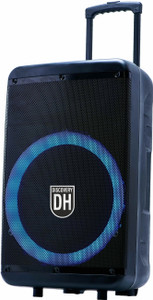 Buy DH Discovery DH-1501 Trolley Speaker (2 Wireless Mic) LED Light ...
