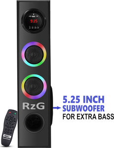 Buy RZG RGB Light, 5.25" Subwoofers, With Wired mic Support home ...