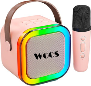 Buy WOOS Dynamic RGB Lights, Wireless Microphone, AUX USB TF Input ...