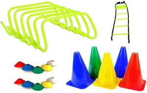 MRT SPORSTS Agility Ladder 4 m 10 Rungs 6 Marker 6-inch,Saucer Cones ...
