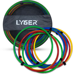 LYGER 20" Agility and Speed Training Flat Fitness Gymnastic Ring, Set ...