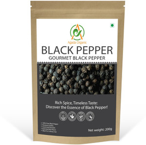 AGADA ORGANIC Organic Gluten Free Black Pepper (kali Mirch) – 100% ...