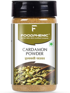 FOODPHENIC Cardamom (Elaichi) Powder - 100g / 3.5 oz (Shaker PET Jar ...