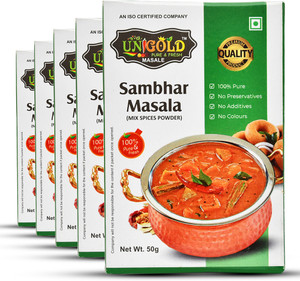 Unigold Sambhar Masale, Sambar Masala Powder 50 gram pack of 5 box ...