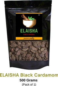 ELAISHA Black Cardamom Whole Badi Elaichi Pure & Natural Price in India ...