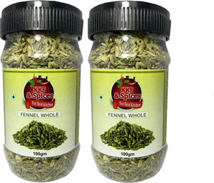 kitchen king food & spices Fennel Seeds Whole ( Soaf Sabut Pack of Two ...