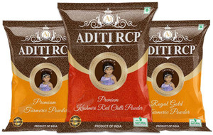 ADITIRCP Pre Kashmiri Chilli Powder /Turmeric Pow /Royal Gold Turmeric ...