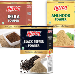 HILTON Black Pepper Powder + Jeera Powder +Amchur Powder Price in India ...