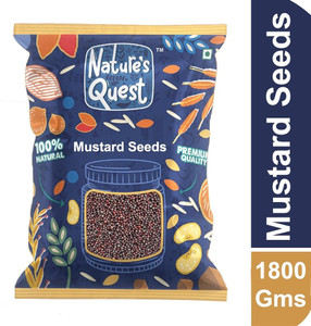 Nature’s Quest Mustard Seeds 1800gms|Sarso seed|Whole Rai|Mustard Black ...