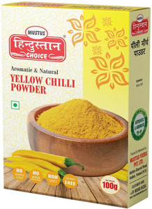 Mustus Hindustan choice Yellow Chilli Powder Price in India - Buy ...