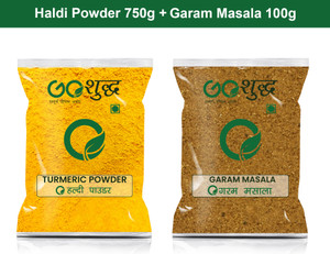 Goshudh Garam Masala 100gm & Haldi Powder 750gm Combo Pack 850g Price ...