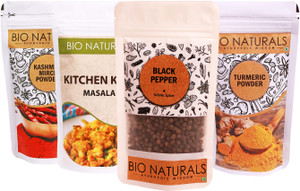 bionaturals Indian Spices Bold Black Pepper, Turmeric, Kitchen King ...