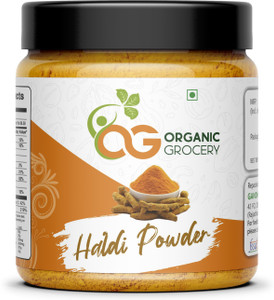 Organic Grocery Organic haldi Powder (100% Pure) jar pack 250g Price in ...