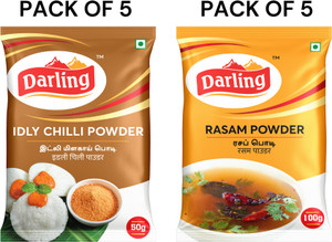 Darling Idli, Chilli Masala, 250g (Pack of 5,50g) &Rasam Powder 250g ...