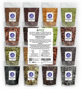 Rustic Nature Indian Whole Garam Masala Combo Pack of 16 Spices Price ...