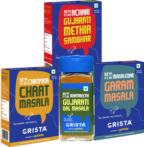 CRISTA Gujarati Cuisine Seasonings Combo Pack Price in India - Buy ...