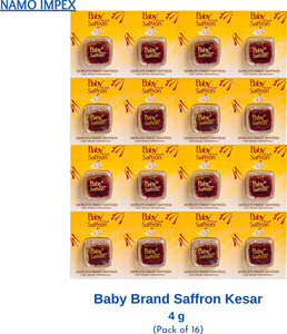 Baby Brand Saffron Kesar Quarter Gram Pack (250mg) Set of 16 pcs Price ...
