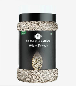 Farm & Farmers Organic White Pepper Whole | Safed Mirch Sabut | Dakhni ...