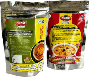 SHAHID SHANI Fish Curry Pest 200g with Punjabi Gravy 200g Pouch, Spice ...